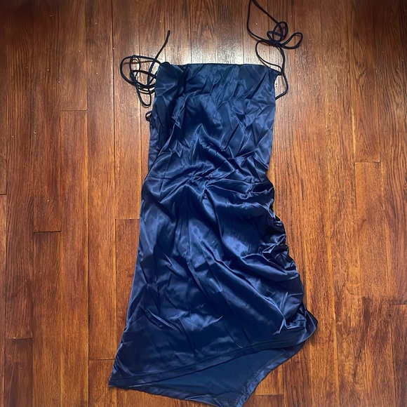 Cider | Dresses | Cider Dark Blue Mini Stain Dress | Poshmark